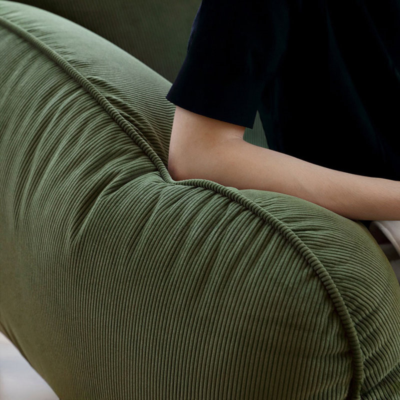 Danbenla design Nordic vintage corduroy fabric sofa | Wayfair